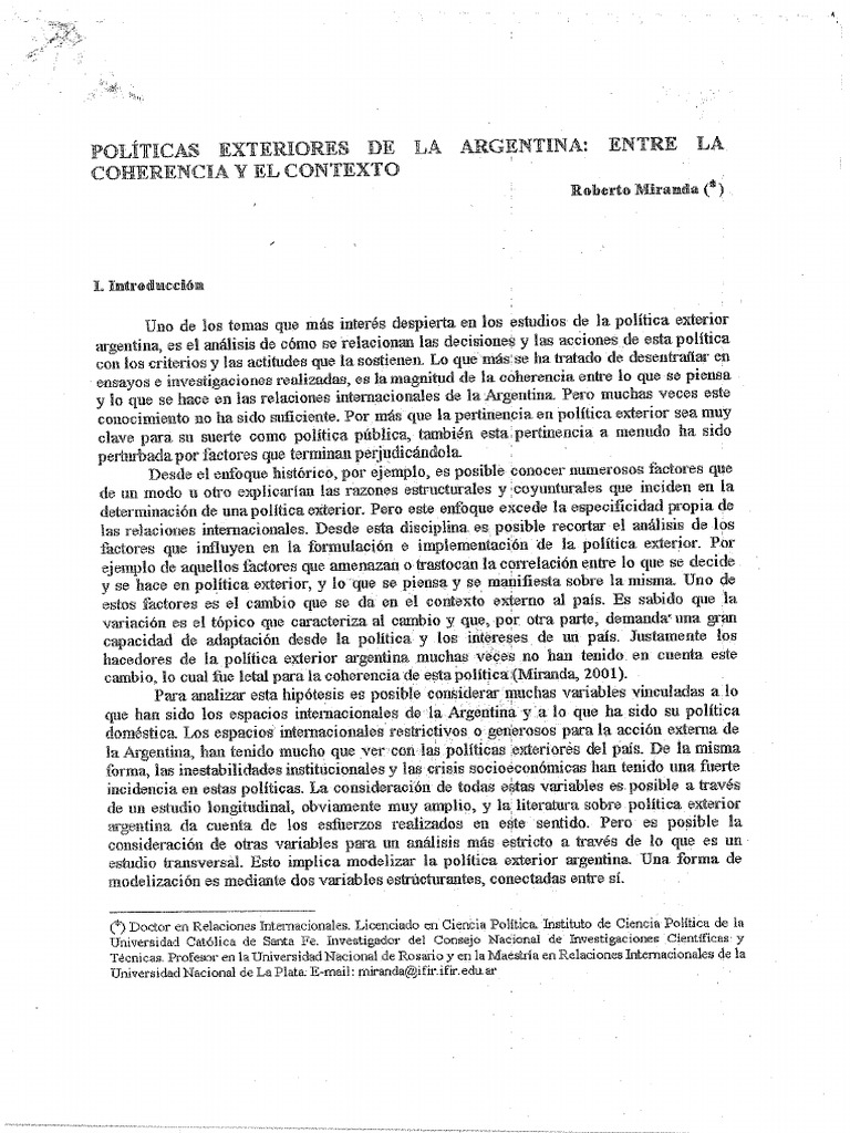 Miranda, Roberto | PDF Miranda, Roberto | PDF