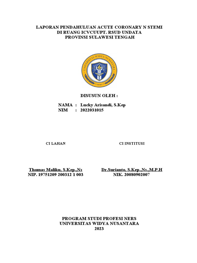 LP Nstemi Icvcu | PDF
