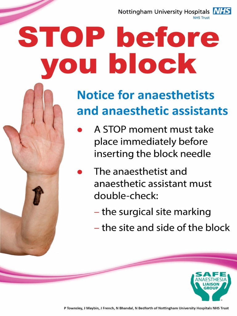 Stop Before You Block Initiative | PDF