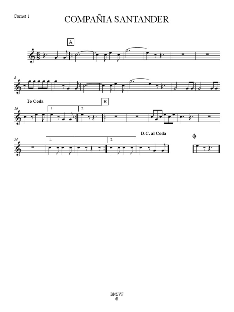 Compañía Santander - Cornet 1 | PDF