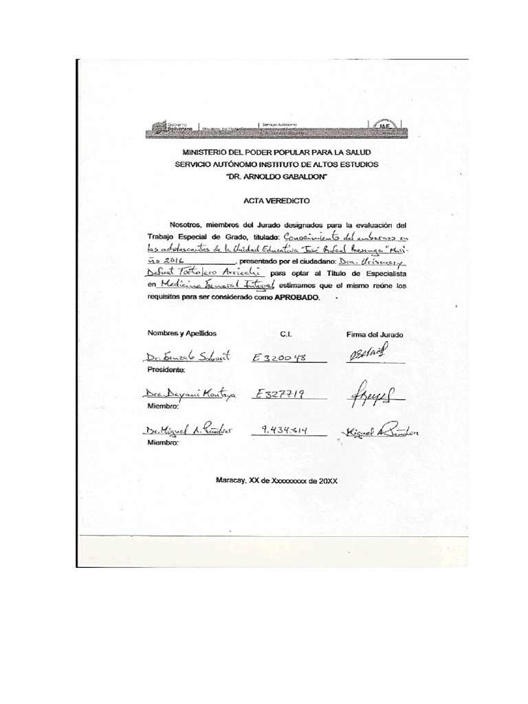 Acta de Veredicto | PDF