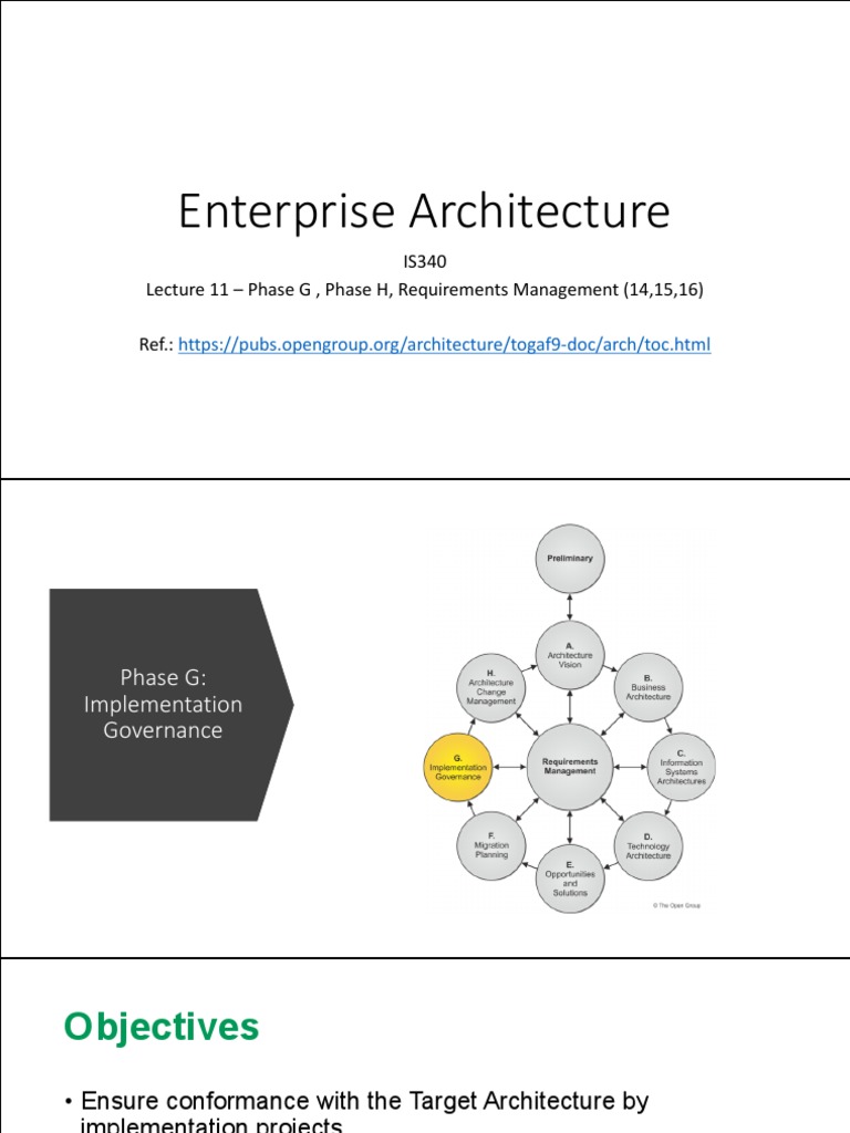 Lecture 11 | PDF | Enterprise Architecture | Governance