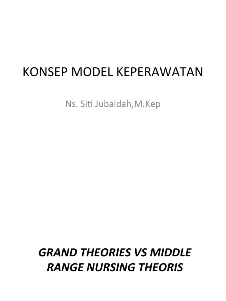 0290a Falsafah Konsep Model Kep. | PDF