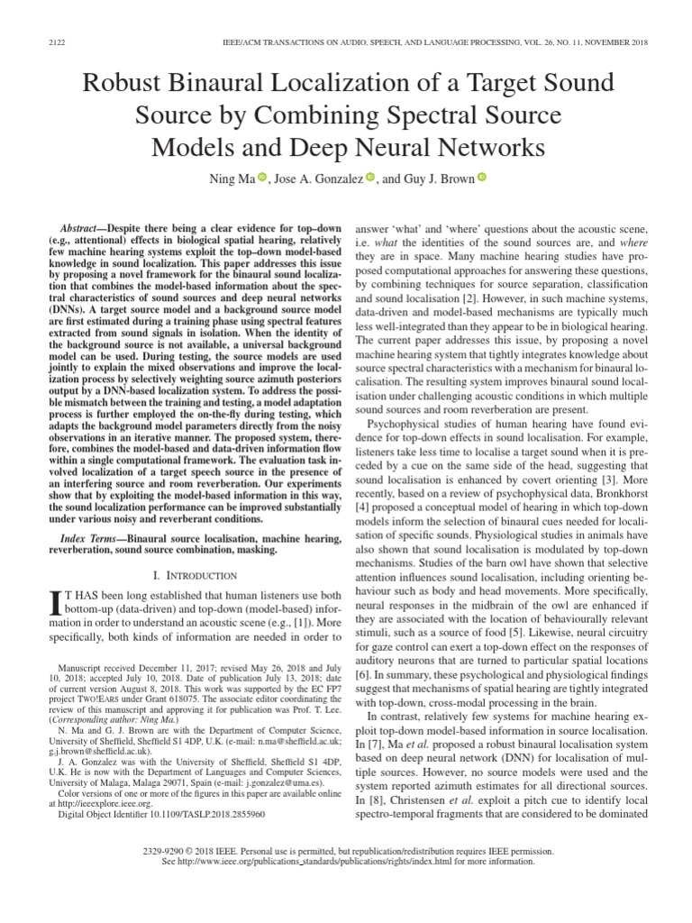 Robust Binaural Localization of A Target Sound Source by Combining ... Robust Binaural Localization of A Target Sound Source by Combining ...