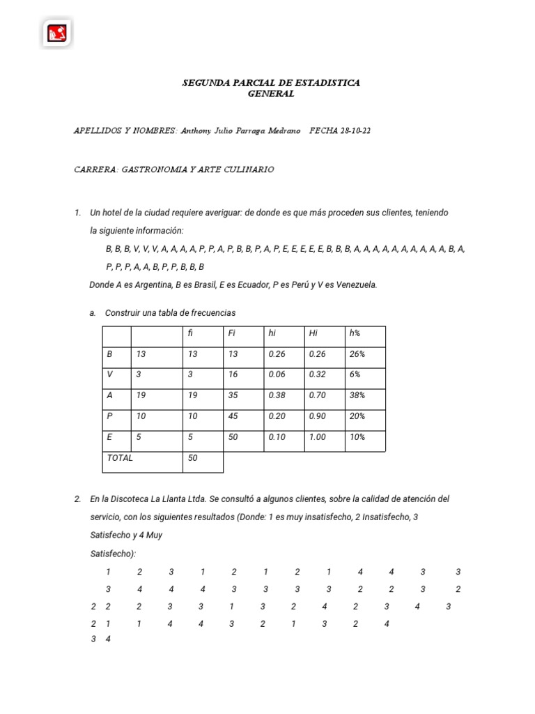 Estadistica General | PDF