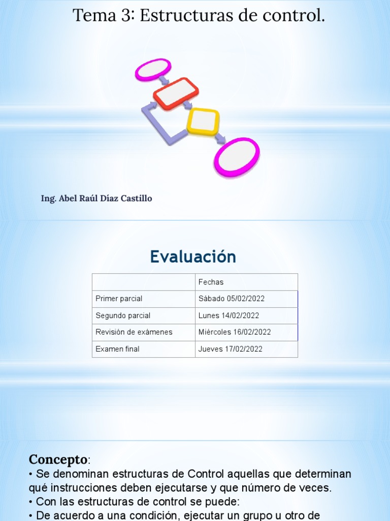 3 Estructuras de Control | PDF | Flujo de control | Algoritmos