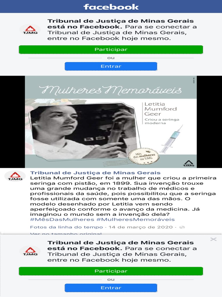 Tribunal de Justiça de Minas Gerais - Letitia Mumford Geer Foi a Mulher ...