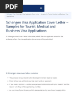 Japan Tourist Visa Cover Letter Sample | PDF | Travel Visa | Tourism