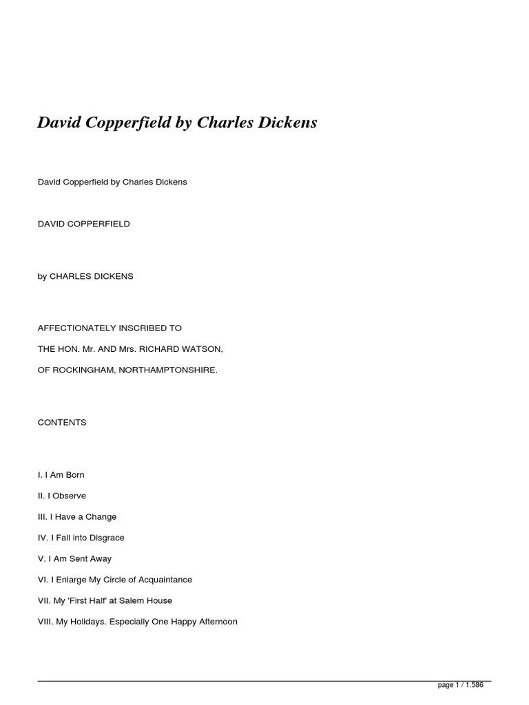 David-Copperfield Charles Dickens Original | PDF