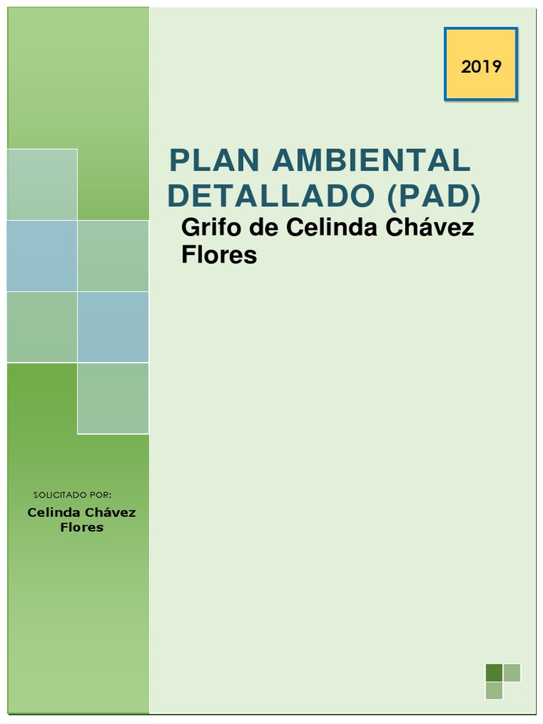 Plan Ambiental Detallado Pad Grifo de Celinda Chavez | PDF | Agua ...