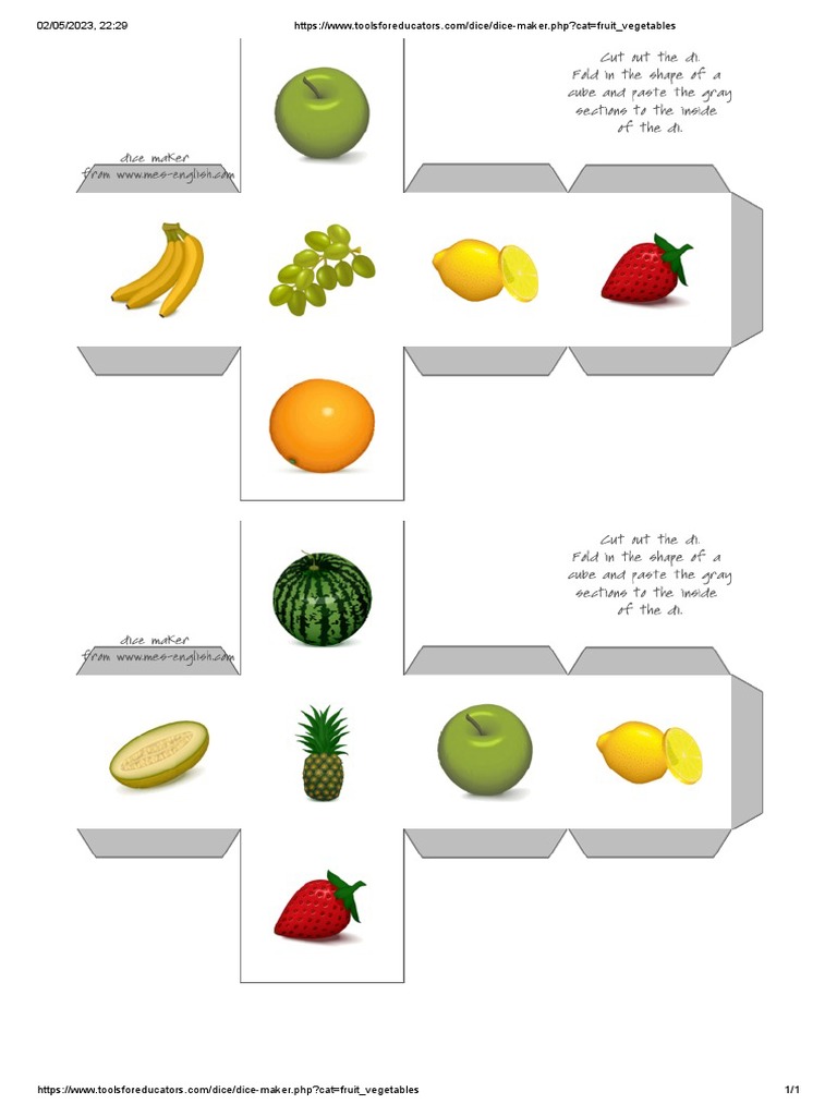 Dice-Maker Fruit | PDF