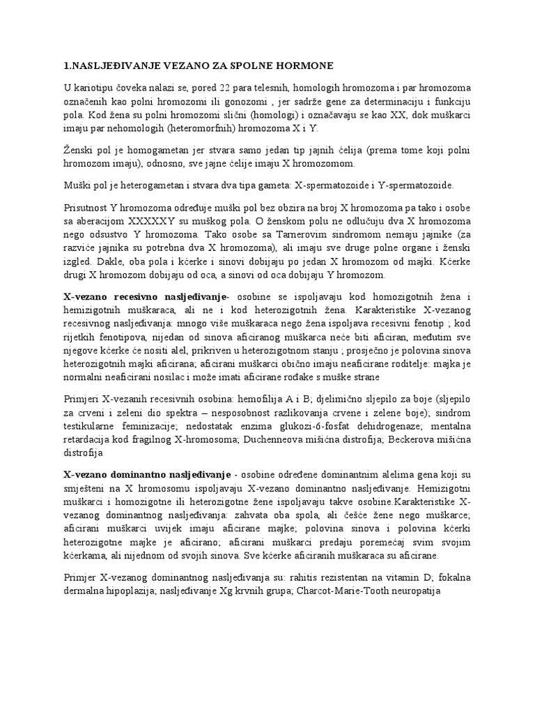 Biologija Završni Ispit | PDF