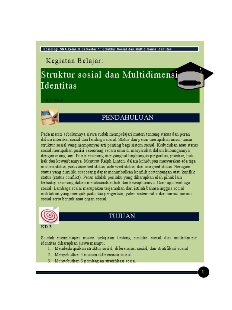 (9) Struktur Sosial Dan Multidimensi Identitas | PDF