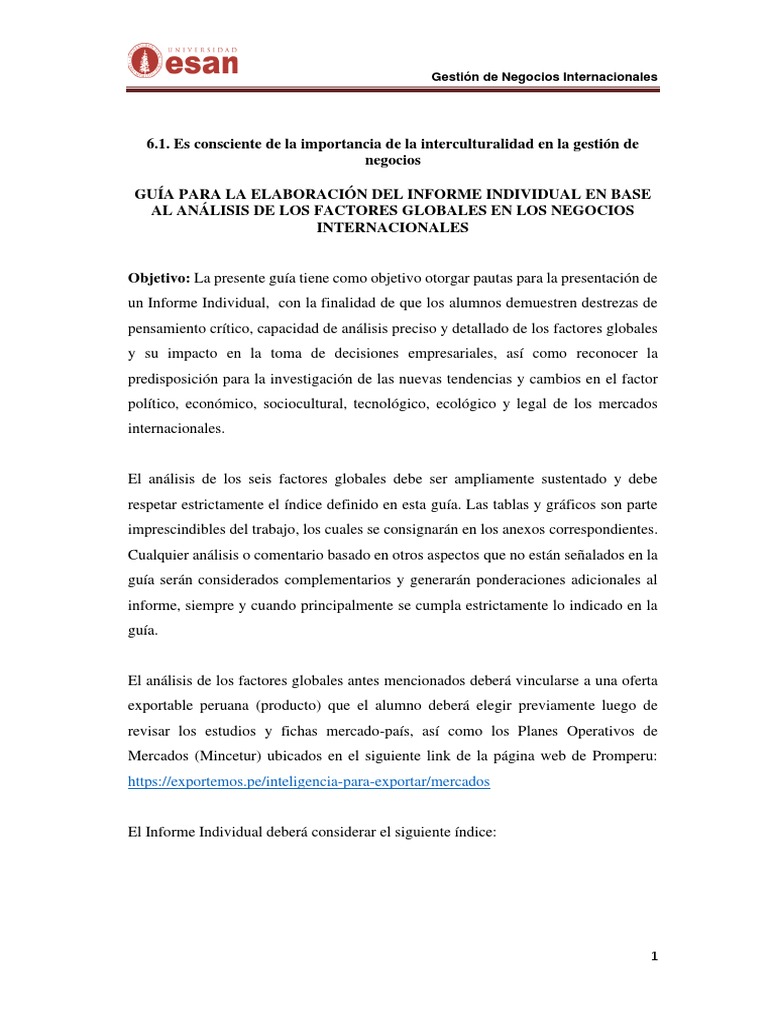 Lo 6.1. - Guía para La Elaboración Del Informe - Análisis Del Impacto de Los Factores Globales ...