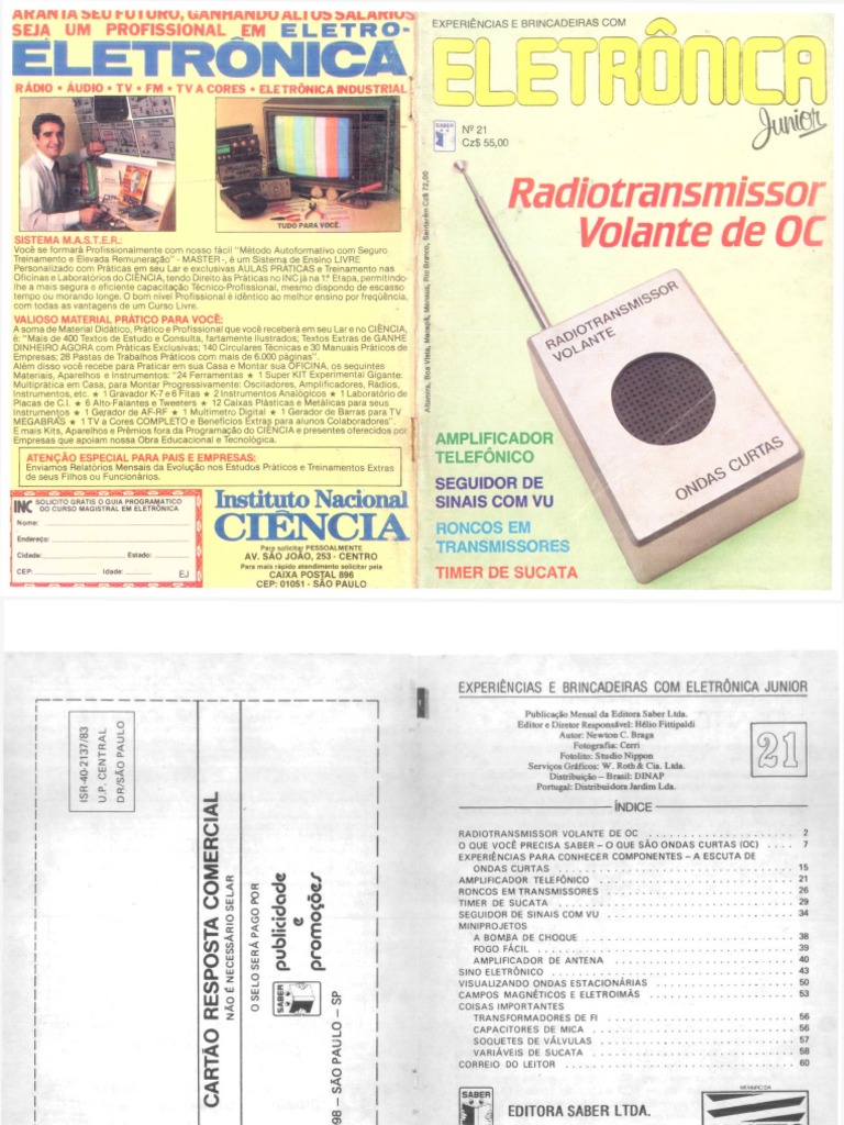 Radiotransmissor Volante de OC: Ciên Cia | PDF