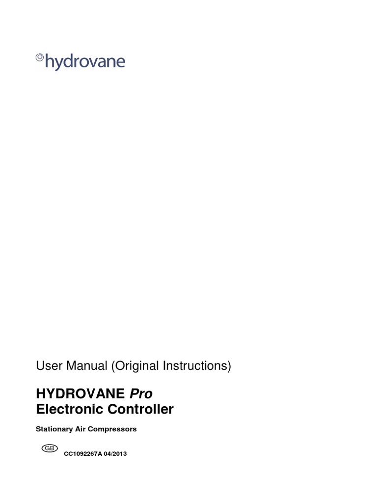 Hydrovane Pro Manual | PDF