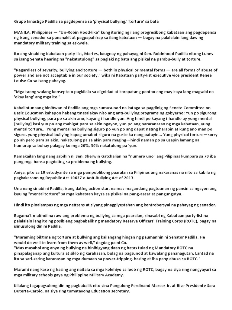 Headlining Filipino Key To Correction | PDF