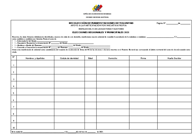 Formato de Recoleccion en Apoyo A Postulacion Por Iniciativa Propia | PDF