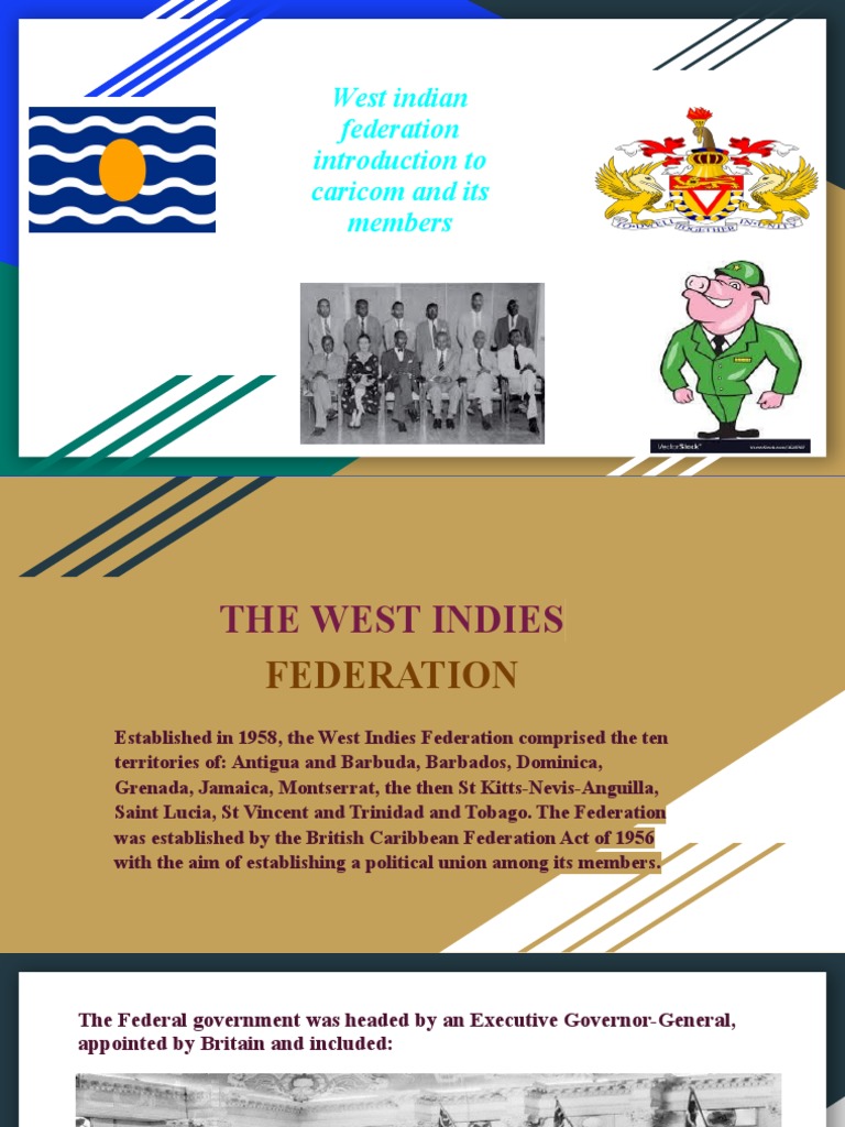 West Indian Federation Introduction To Caricom and Its Members | PDF ...