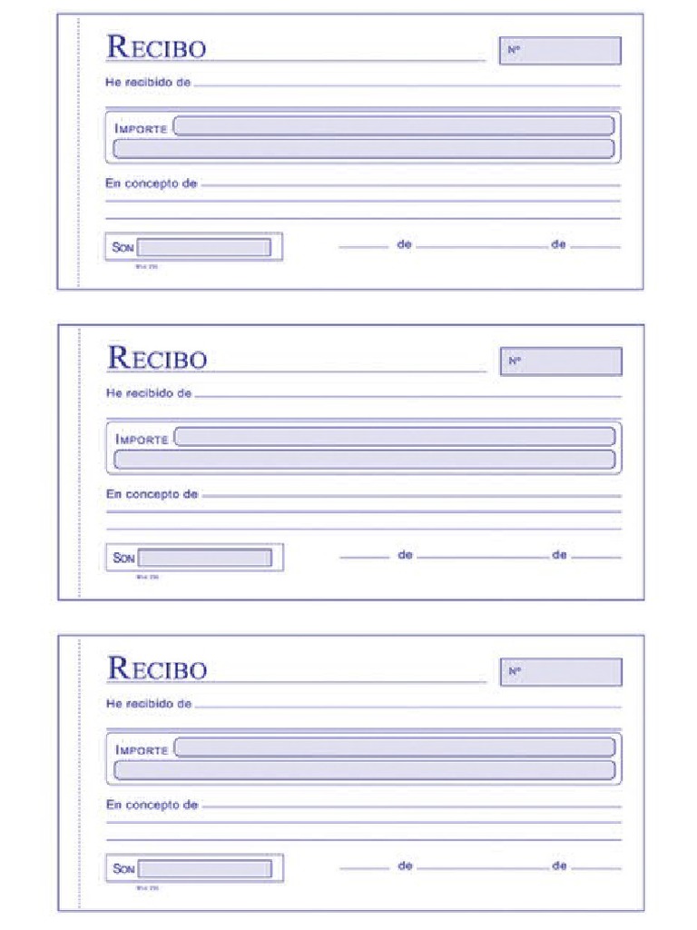 Recibos Blanco | PDF