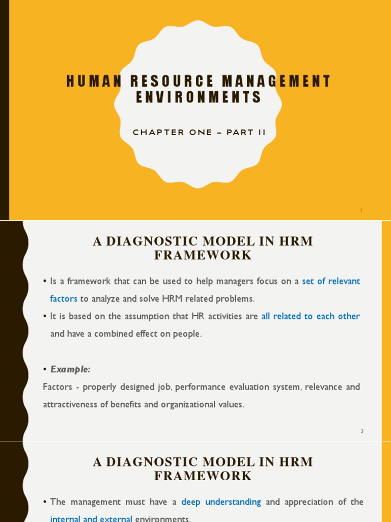 Chapter One - Part II HRM Environment | PDF | Human Resource Management ... Chapter One - Part II HRM Environment | PDF | Human Resource Management ...