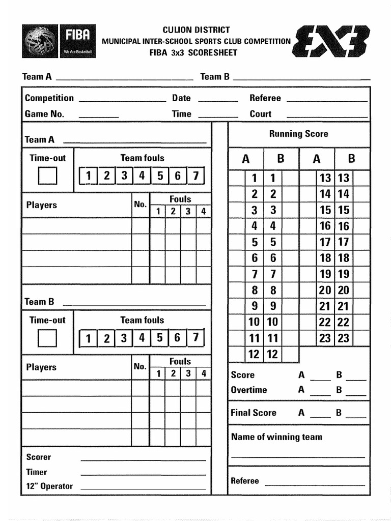 3x3-scoresheet | PDF