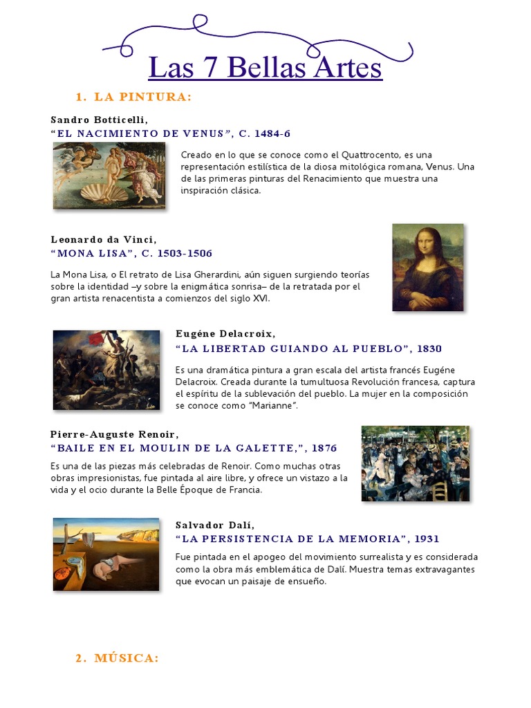 Las 7 Bellas Artes | PDF | Miguel Ángel | Escultura