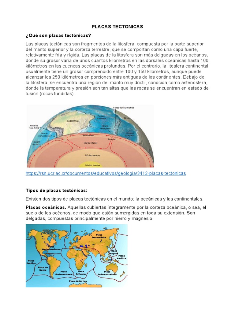 Placas Tectonicas | PDF