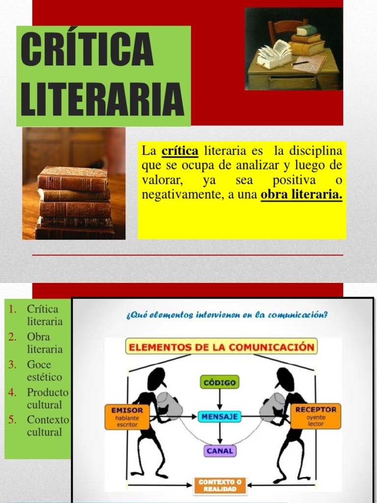 Crítica Literaria: Análisis y Valoración | PDF | Crítica literaria | Autor