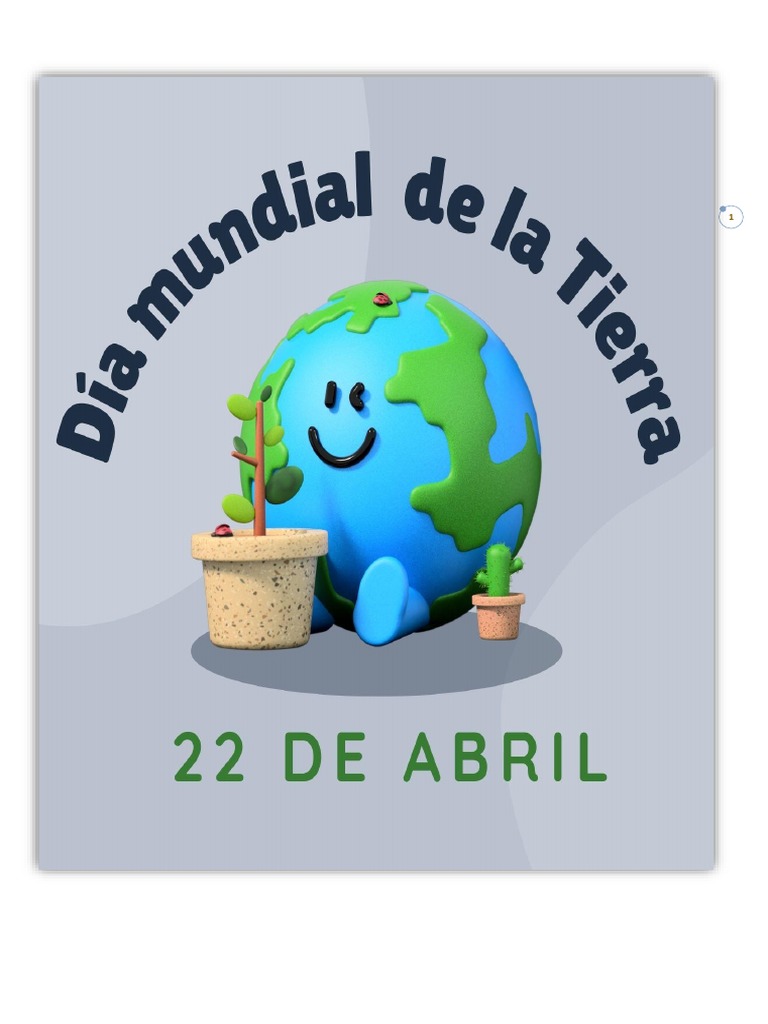 Día de La Tierra. 22 de Abril | PDF | Hogar, jardinería y bricolaje ...