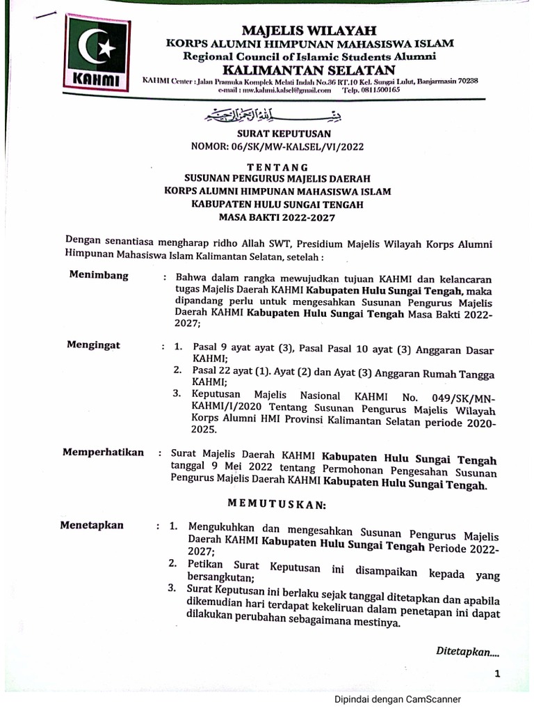 SK Kahmi HST 2022-2027 | PDF