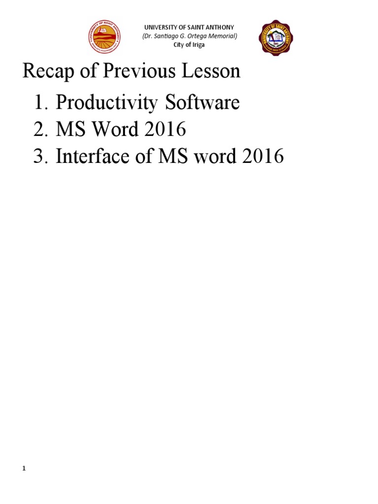 Lesson 3 - Working With Text | PDF | Typefaces | Microsoft Word