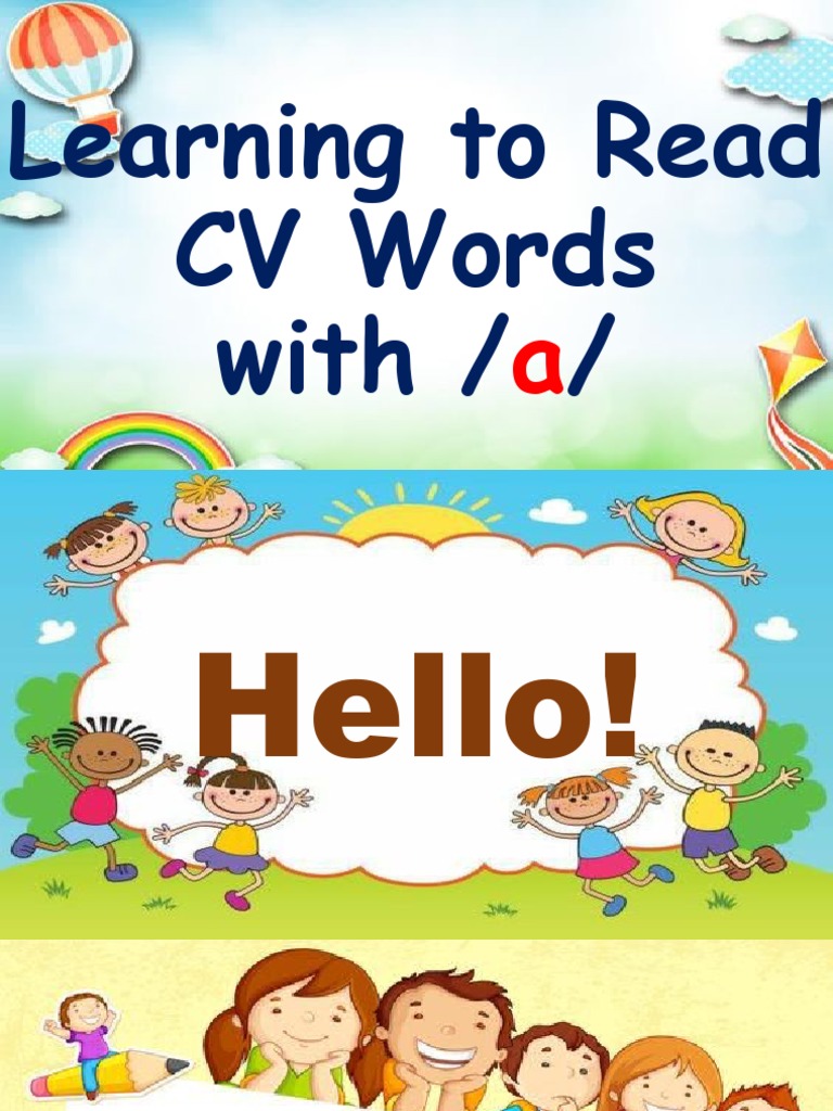 CV Words with /a/ for Kids | PDF