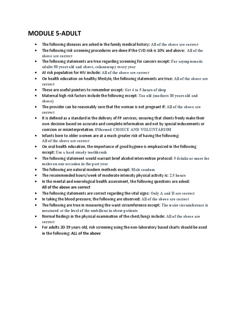 Module 5 | PDF | Lifestyle