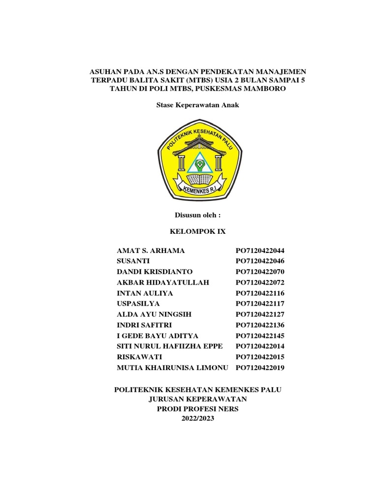 Askep MTBS | PDF | Pengembangan Diri | Kesehatan Holistik