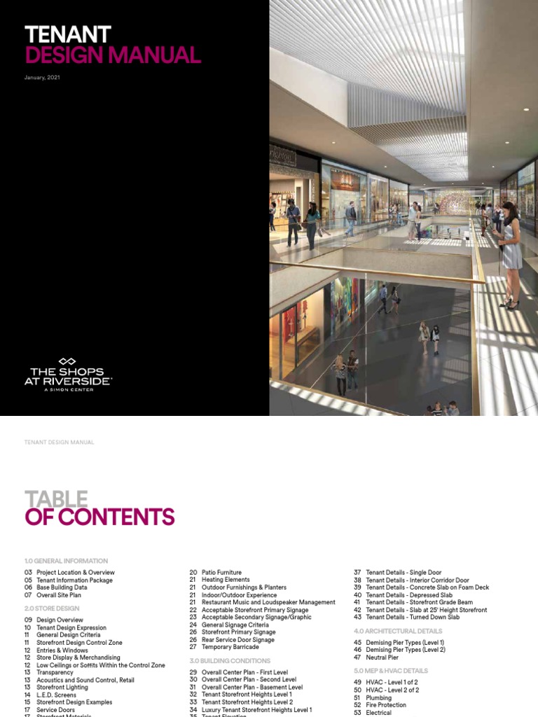 2 - Tenant Design Manual | PDF | Lighting | Window