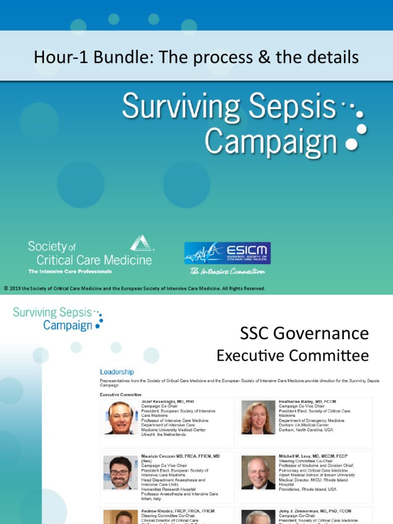 Surviving Sepsis Campaign Hour 1 Bundle Teaching Slides | PDF | Sepsis ...