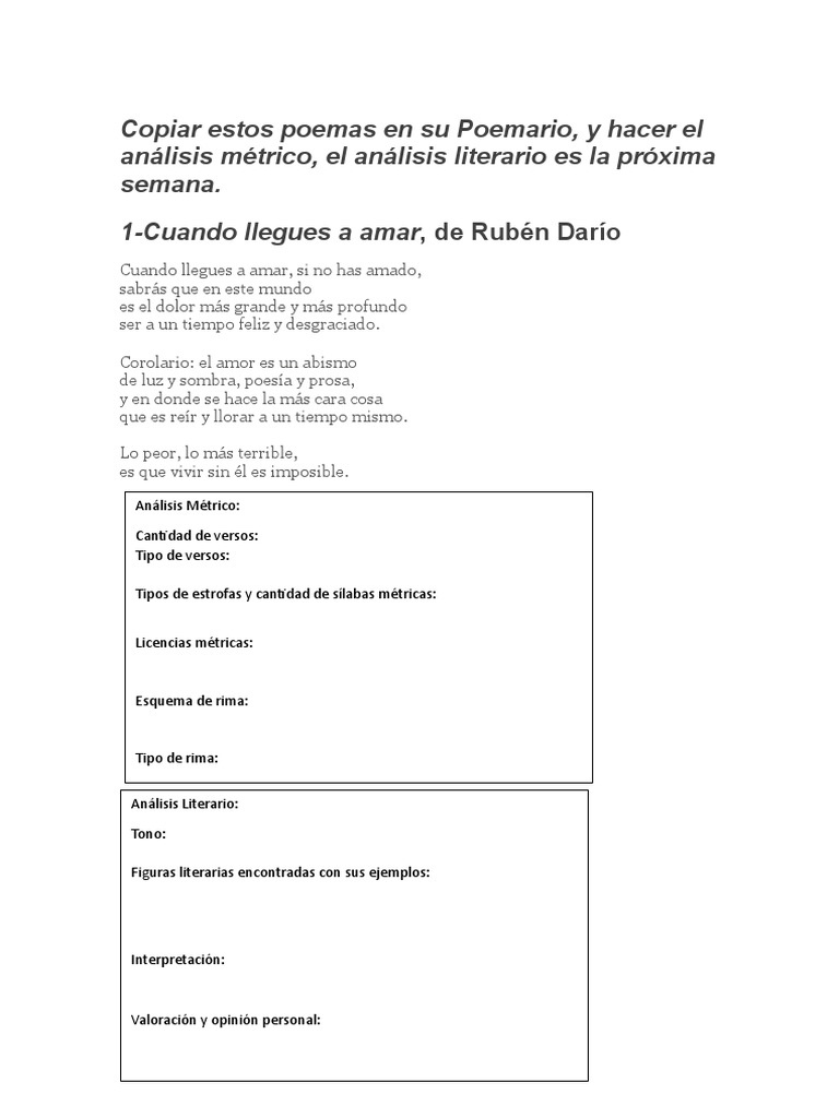 Poemas en su Poemario | PDF | Poesía | Metro (poesía)