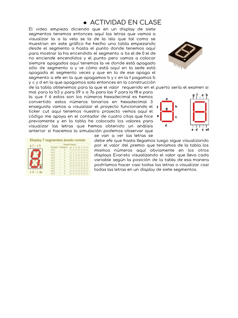 Display de 7 Segmentos | PDF