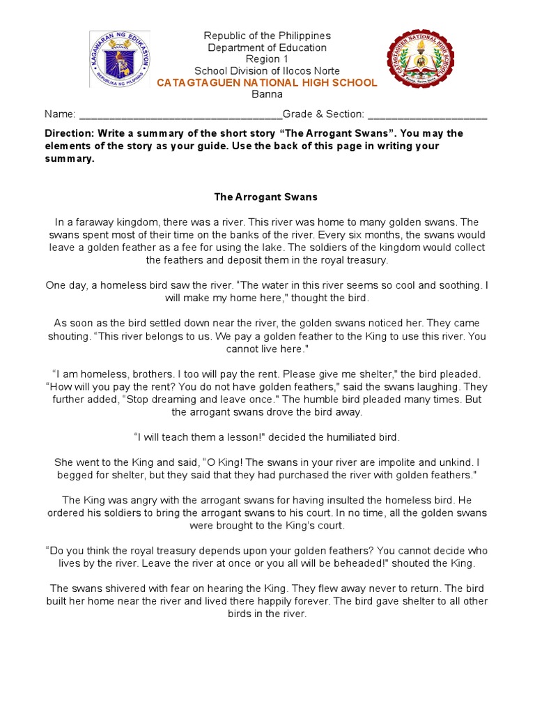 Eng8-Summarizing Activity | PDF