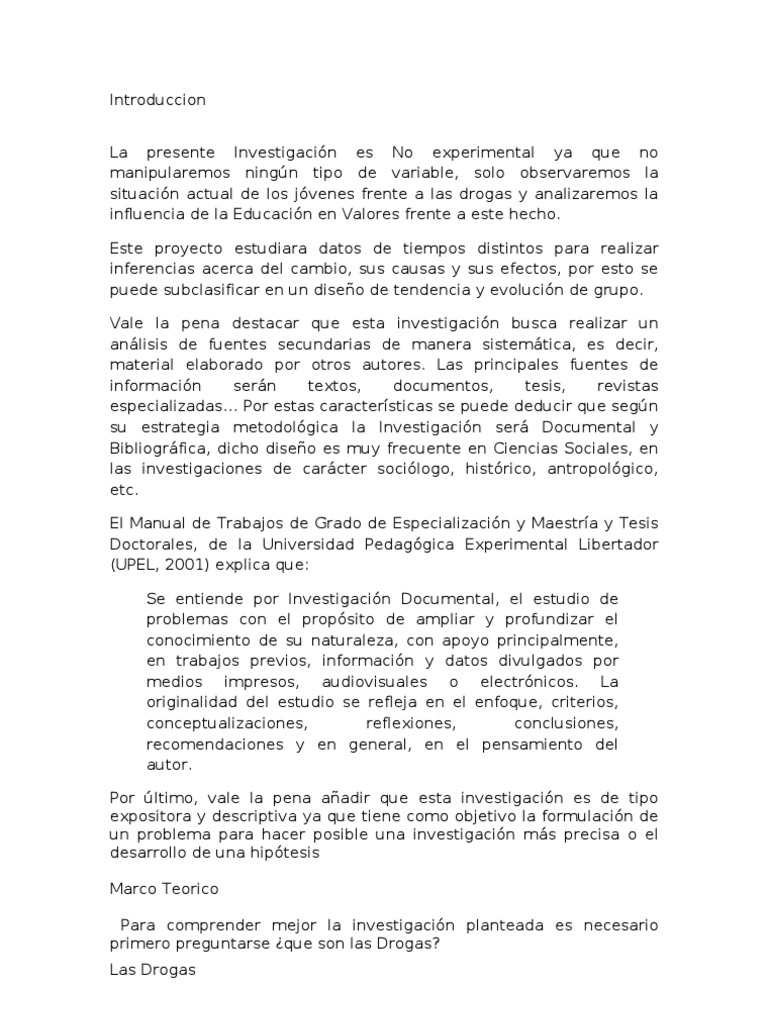 Introduccion | PDF | La dependencia de sustancias | Drogas