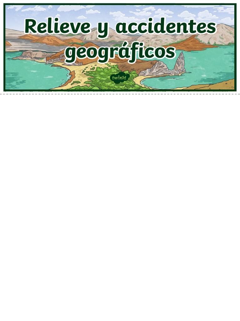 Relieve y Accidentes Geograficos - Ver - 1 | PDF
