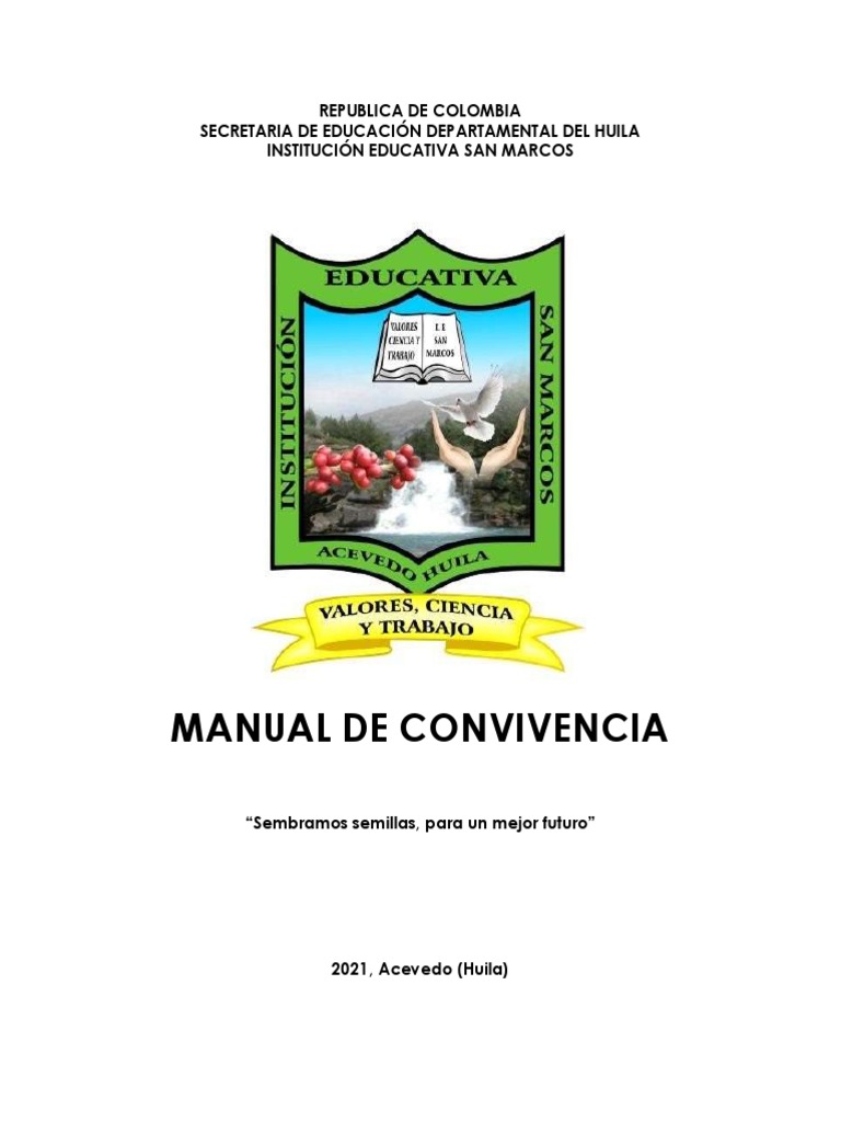 Manual de Convivencia | PDF