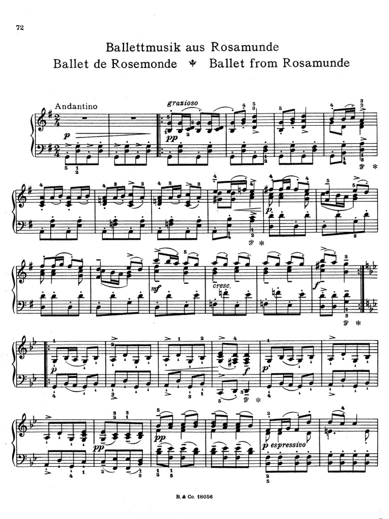 Schubert_Ballet de Rosemonde | PDF
