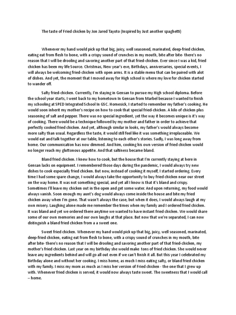 Fried Chicken | PDF | Asian Cuisine | Foods