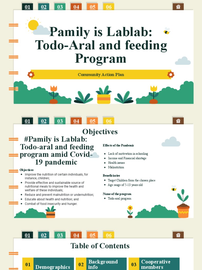 Action Plan in Community Engagement | PDF | Malnutrition | Poverty