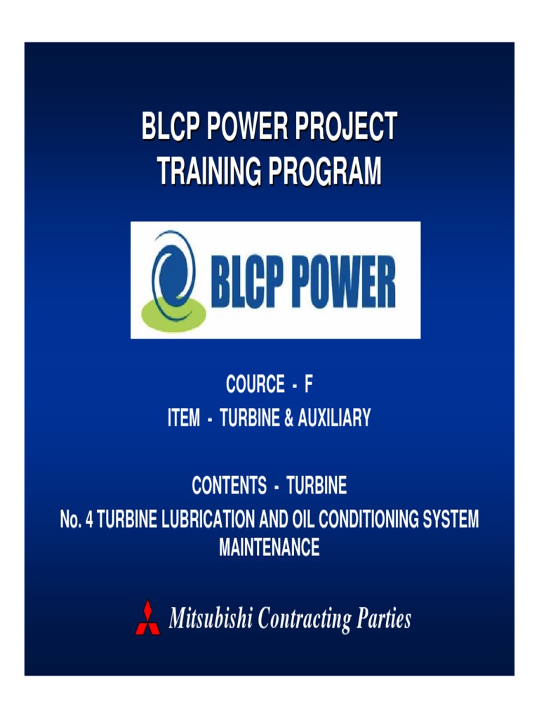 Microsoft PowerPoint - BLCP Training Cource F Turbine 4 | PDF | Pump ...