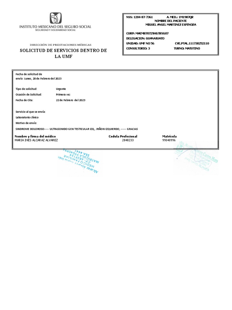 Servicios Imss | PDF