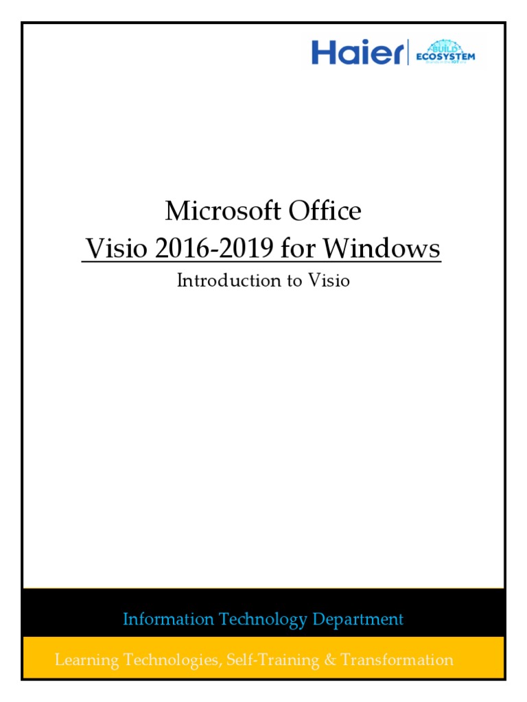 Visio 2016-2019 User Guide | PDF | Page Layout | Menu (Computing)