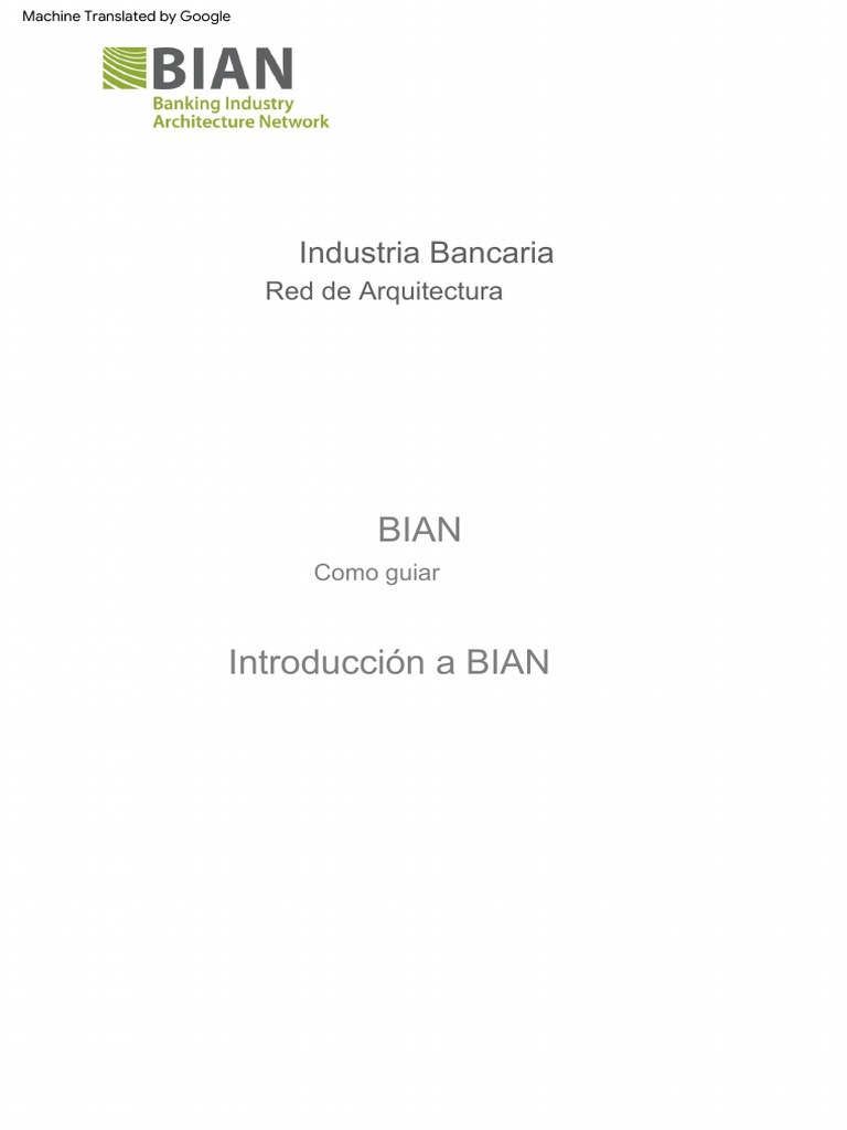 BIAN How To Guide Introduction To BIAN V6.0 Final V1.0 | PDF ... BIAN How To Guide Introduction To BIAN V6.0 Final V1.0 | PDF ...